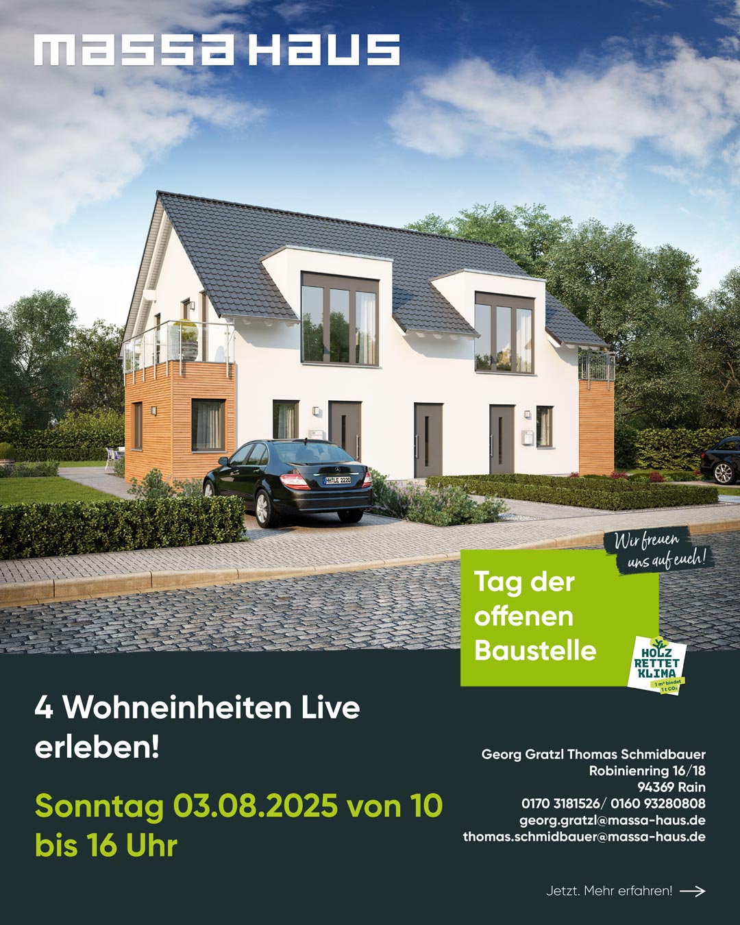 4 Wohneinheiten Live erleben! - Fertighaus bauen mit massa haus - Jetzt ...